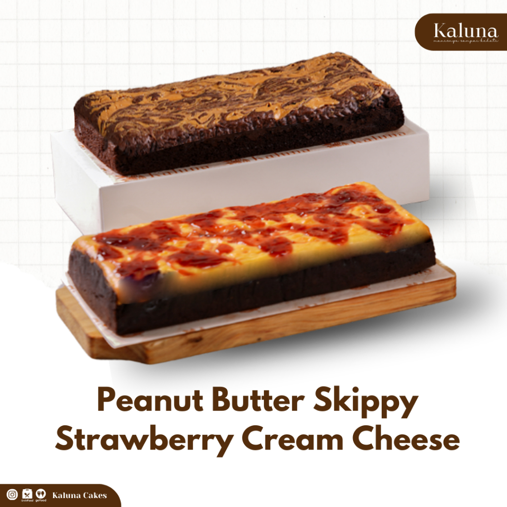 Jual Kaluna Cakes Fudgy Brownies Bundling Peanut Butter Skippy ...