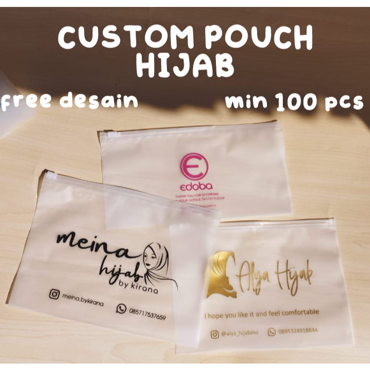 Jual SABLON PLASTIK ZIPPER BAG / ZIPPERBAG / ZIPLOCK BAG HIJAB (COCOK ...