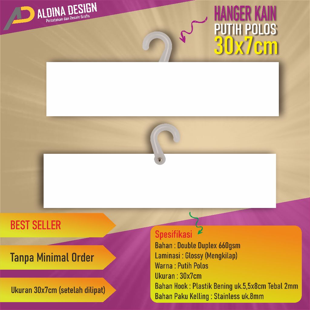 Jual Hanger kain, hanger sampel kain murah 30cm | Shopee Indonesia