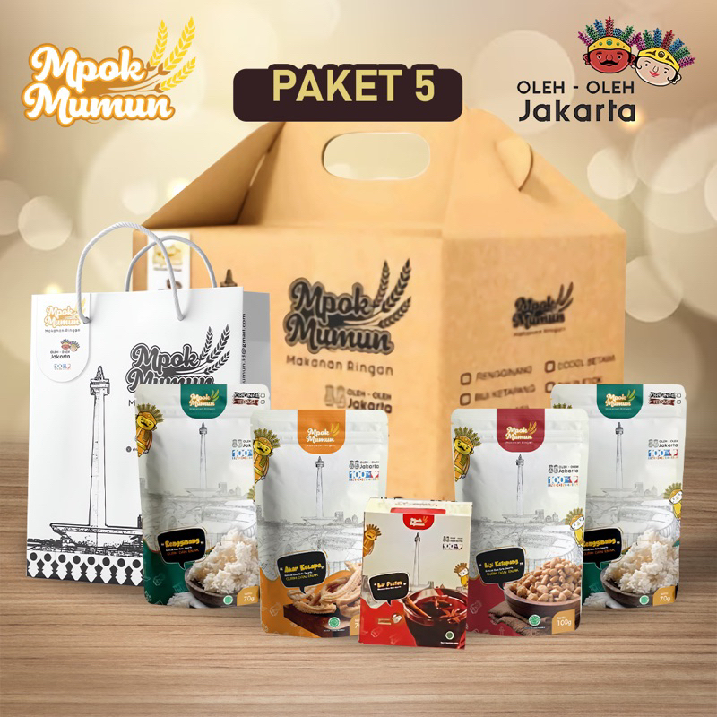 Jual Paket oleh-oleh isi 5 Varian dari jakarta dan khas betawi hampers ...
