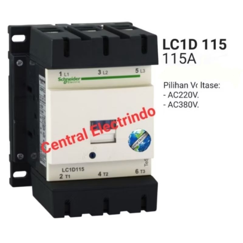 Jual Kontactor Contactor LC1D115 115A 1NO 1NC. | Shopee Indonesia