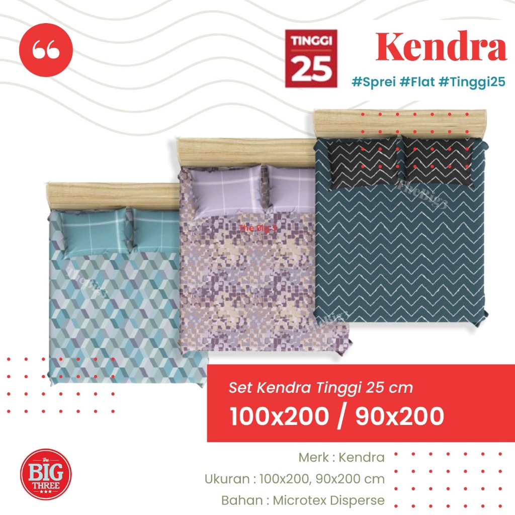 Jual KENDRA Sprei 100x200 / 90x200 Hedwig London Busan Helsey Rain ...
