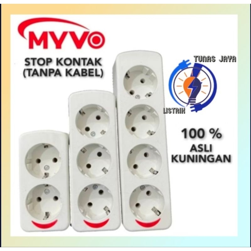 Jual STOP KONTAK / TERMINAL COLOKAN ( TANPA KABEL ) 2 / 3 / 4 Lubang ...