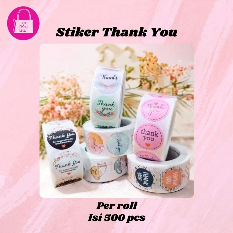 Jual Stiker Mini Thank You Rol 500 Pcs | Shopee Indonesia