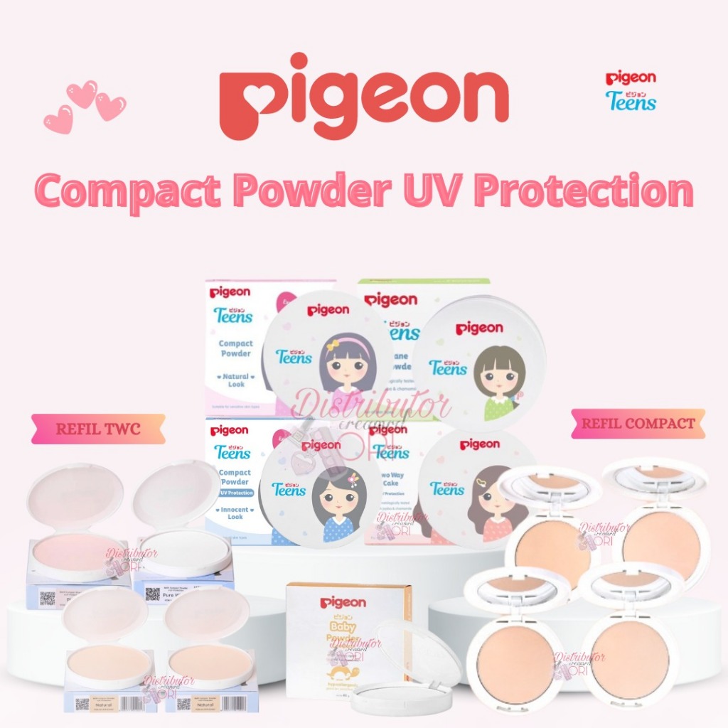 Jual PIGEON Teens Compact Powder + UV Protection 14Gr / Bedak Padat ...