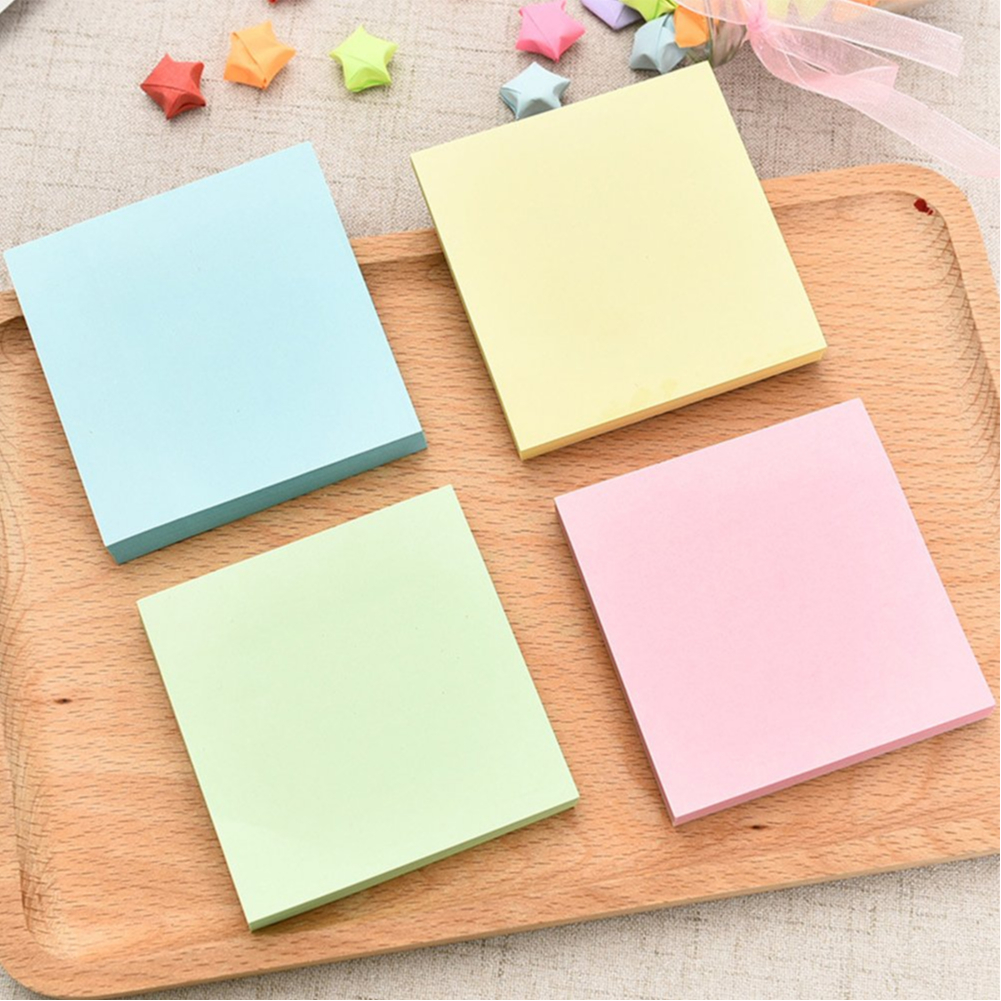 Jual Sticky Notes Polos Warna Pastel 100 Lembar / Stiker Memo Stick ...
