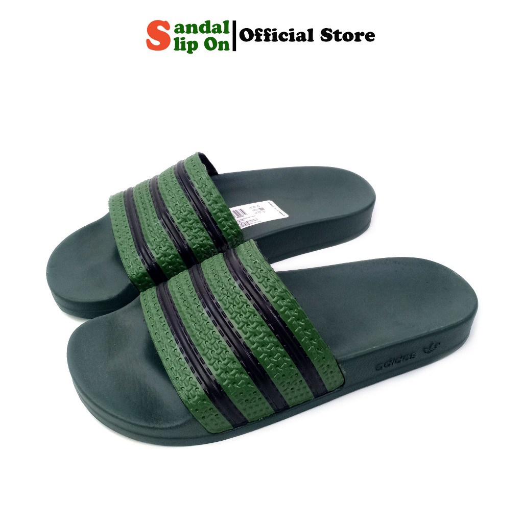 Jual Sandal Adidas slide Casual pria wanita tipe selop slip on warna ...