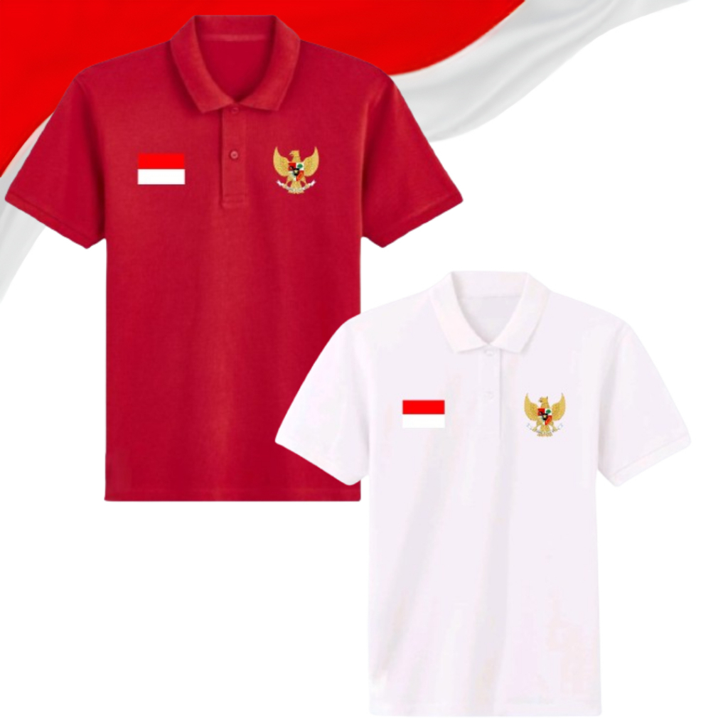 Jual Baju Kaos Kerah Indonesia/Kaos Polo Garuda Indonesia/Kaos Kerah ...