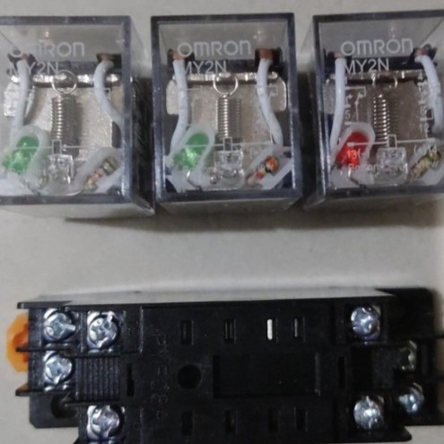 Jual Relay Omron MY2N MY2-N 8 Pin Kaki 220VAC 24DC 12VDC Socket PYF08A-E - 220V - 220v - 220v ...
