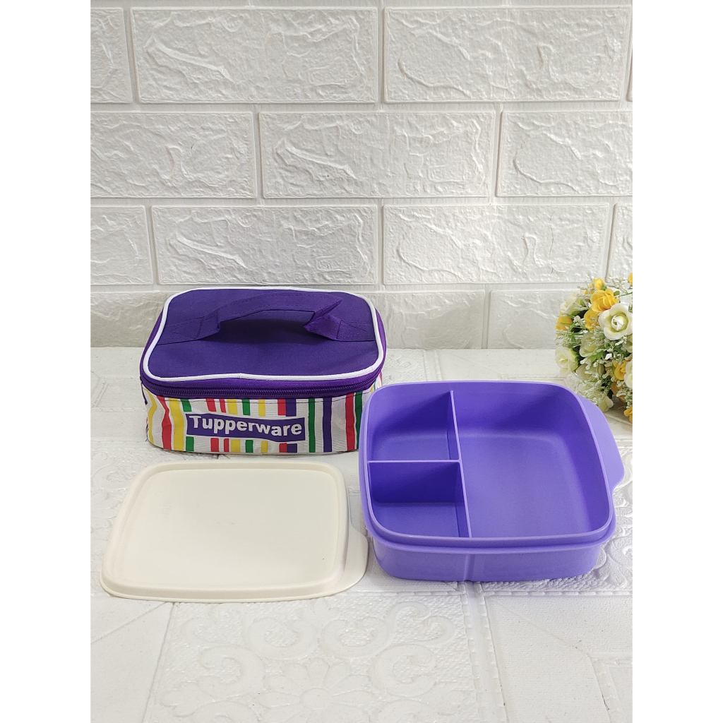 Jual Wadah bekal anak dengan tas - paket kotak nasi dengan tas - kotak ...