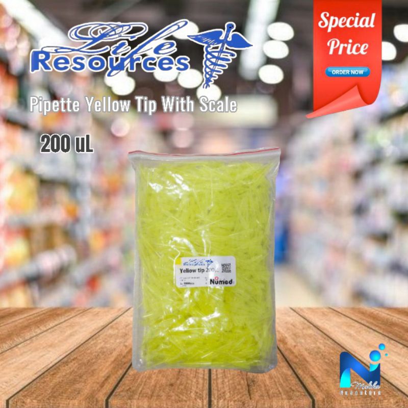 Jual Yellow Tip Gilson With Skala Pipet Kuning 200UL / Yellow Tips ...