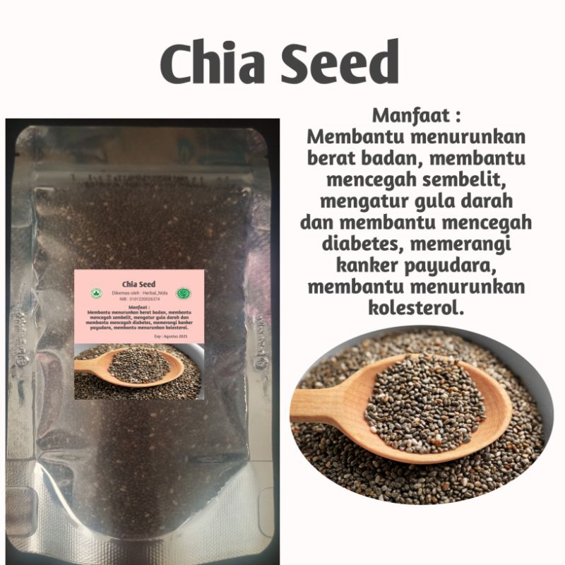Jual Chia Seed 100 Gram || Chia Seed Organik | Shopee Indonesia