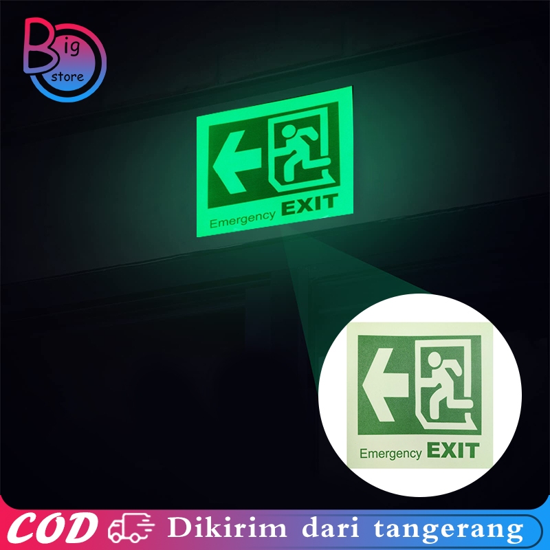 Jual Stiker Jalur Evakuasi Glow In The Dark Stiker Exit Sticker ... Jual Stiker Jalur Evakuasi Glow In The Dark Stiker Exit Sticker ...