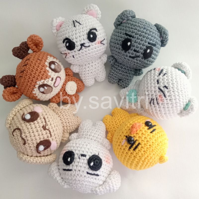 Jual Amigurumi boneka rajut Enhypen gantungan kunci | Shopee Indonesia