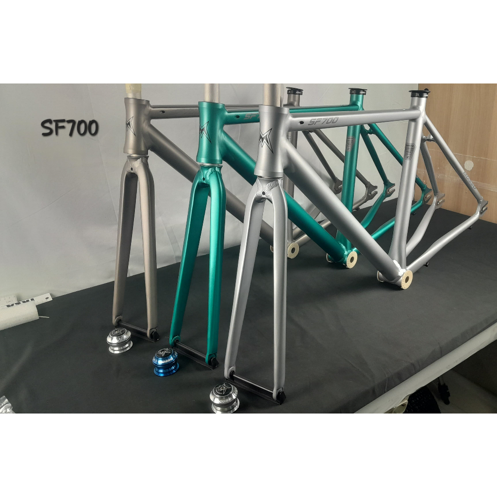 Jual FRAME SET SEPEDA MOSSO FIXIE SF700 700C FULL ALLOY INCLUDE HEADSET ...