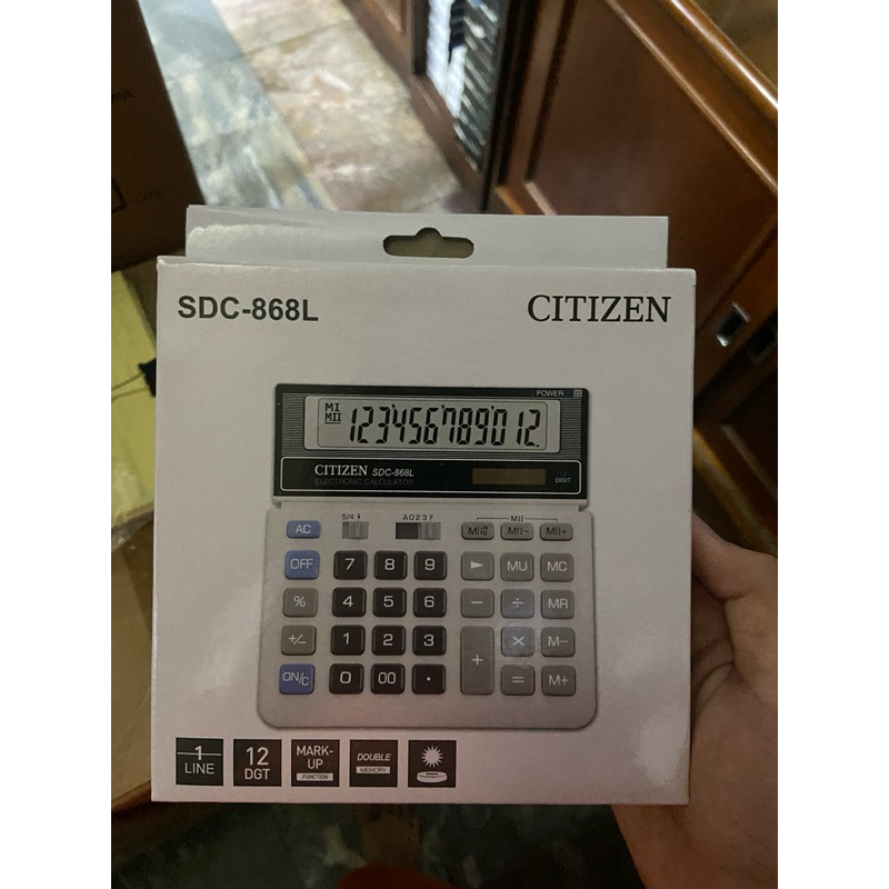Jual KALKULATOR CITIZEN SDC-868L ORIGINAL / 12 DIGIT (1PCS) Made In ...