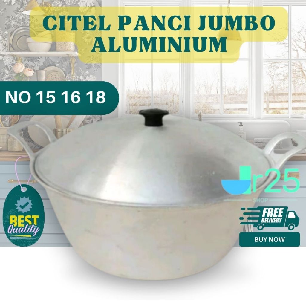 Jual Panci Citel Jumbo No. 15 16 18 + Tutup Serbaguna katel tradisional ...