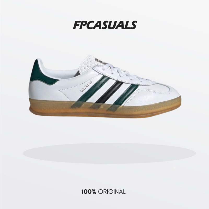 Jual Adidas GAZELLE INDOOR White Green Black BNIB ORIGINAL Resmi IE2957 ...
