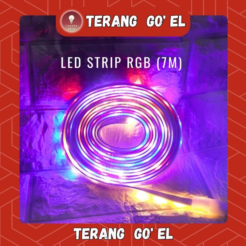 Jual LAMPU LED STRIP RGB & MERAH PUTIH (7meter) / LAMPU LED STRIP WARNA ...