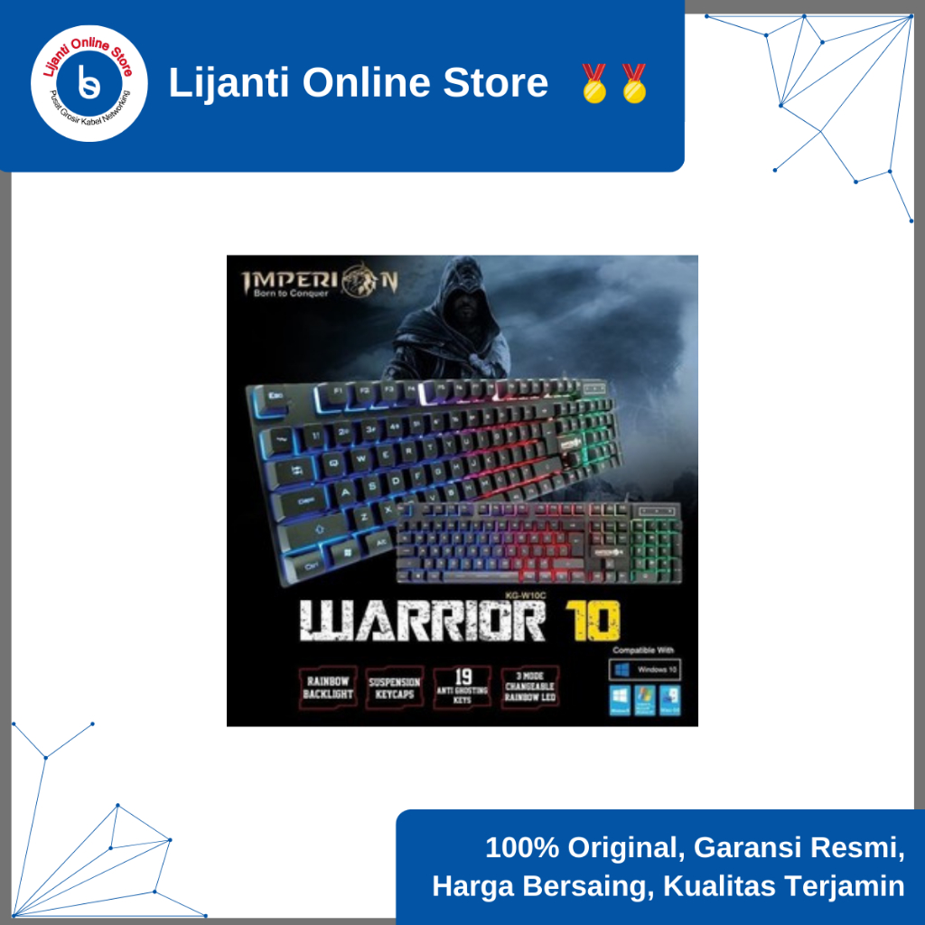 Jual Imperion Keyboard Gaming Warrior 10 | Shopee Indonesia