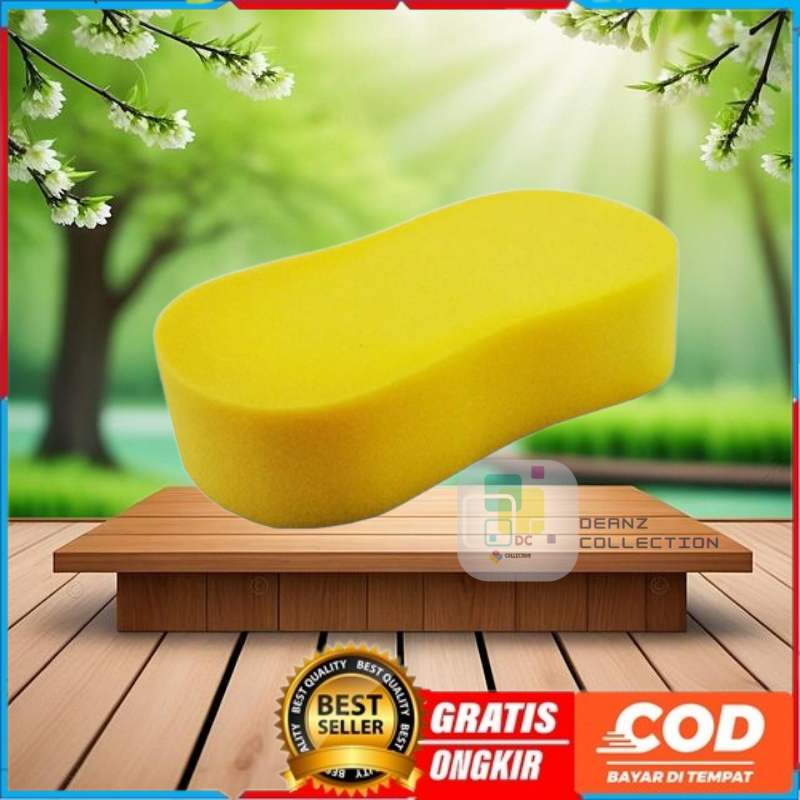 Jual Sponge Busa Tebal Cuci Mobil Motor Piring Kuning Busa Foam Wash ...