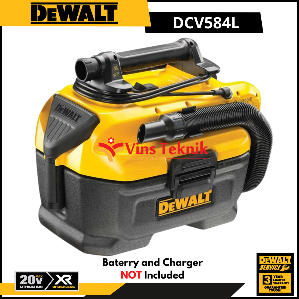 Jual Brushless Vacuum Cleaner 20V DCV584L-QW DEWALT DCV584L | Shopee ...