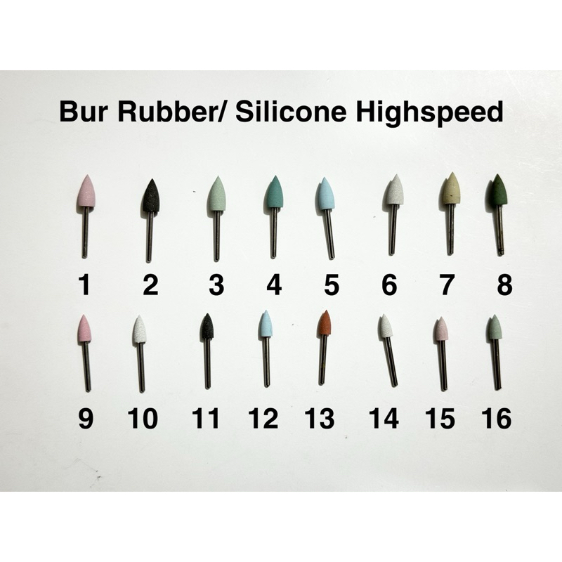 Jual Bur Rubber/ Silicone dan Bur Stone highspeed | Shopee Indonesia