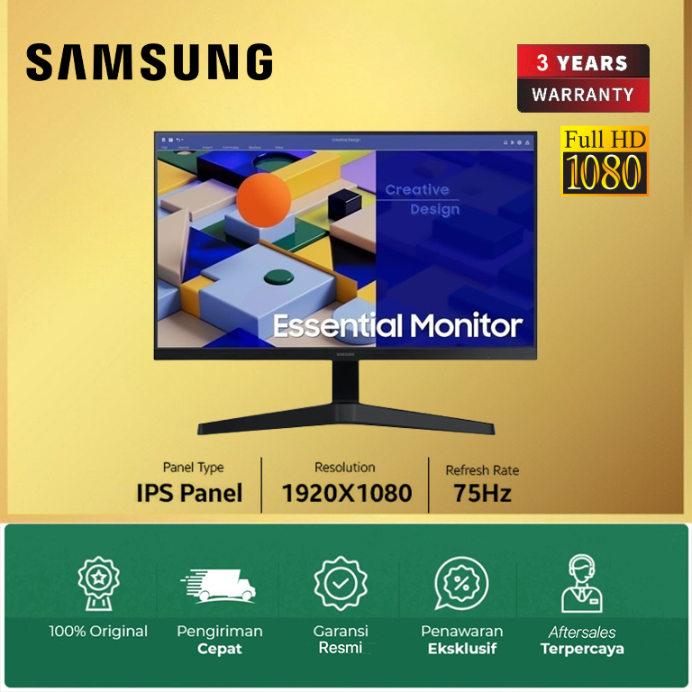Jual Monitor Samsung LED IPS S27C310 / LS27C310 - Full HD 27" Inch ...