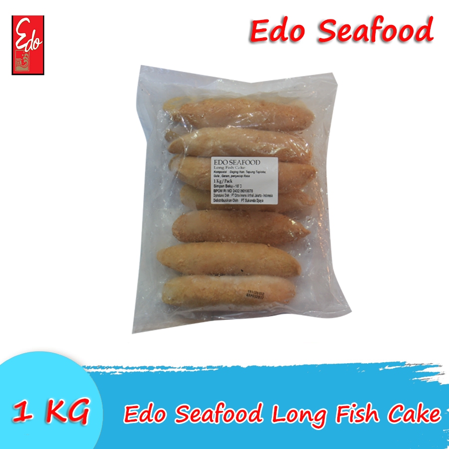 Jual Edo Seafood Long Fish Cake 1 Kg / Nugget Ikan berbentuk Panjang ...