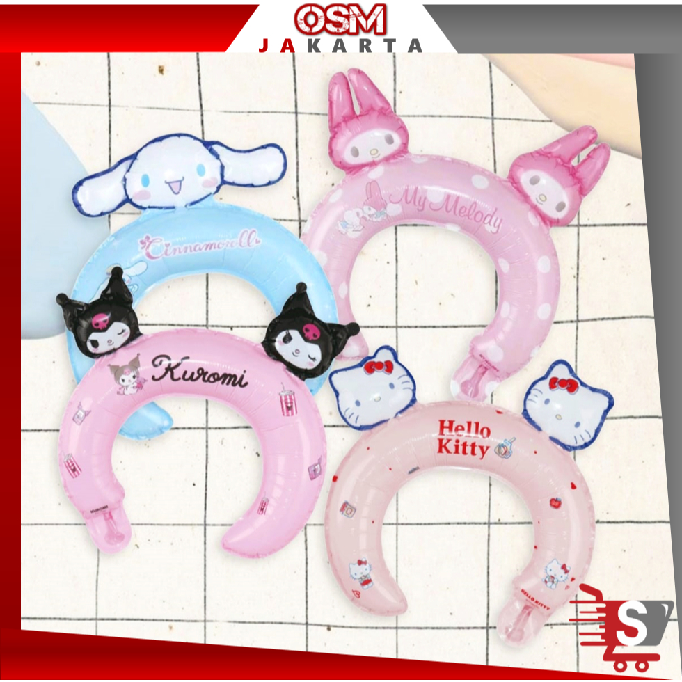 Jual OSM JKT 6321 Bando Foil Kepala Karakter Lucu / Hiasan Kepala Balon ...