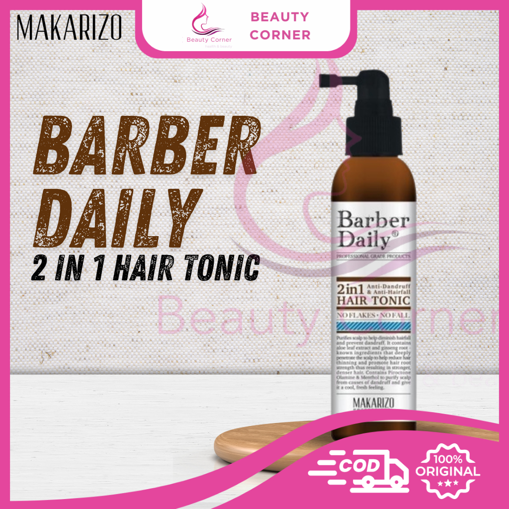 Jual Makarizo Barber Daily 2 in 1 Hair Tonic | Shopee Indonesia