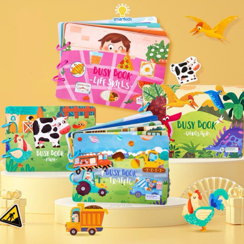 Jual Busy Book Buku Lembaran Aktivitas Anak Montessori Perekat Velcro ...