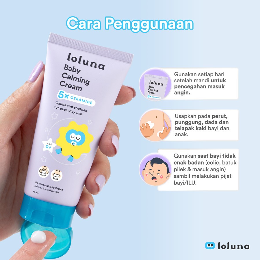 Jual LOLUNA CALMING CREAM 40ML | Shopee Indonesia