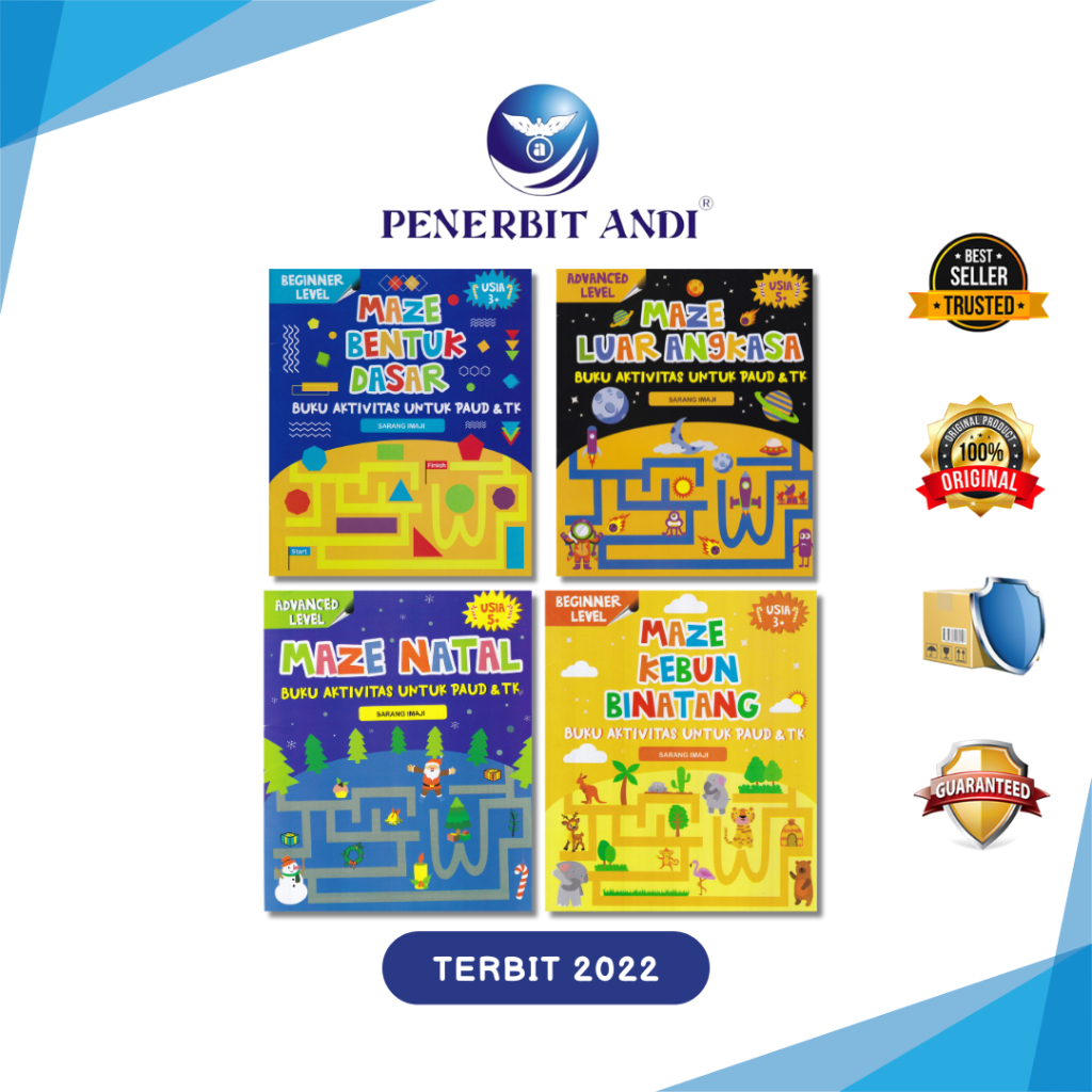 Jual Penerbit Andi - Buku Maze Luar Angkasa, Buku Aktivitas untuk PAUD ...
