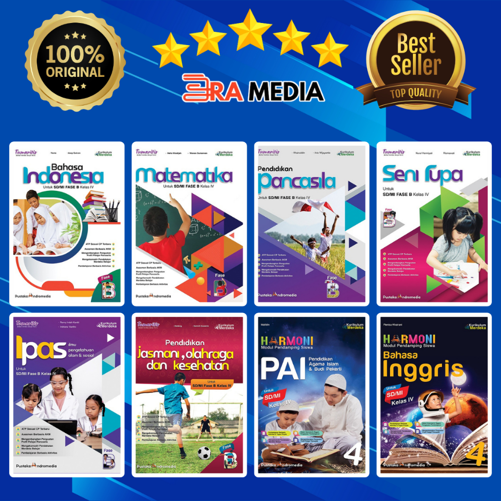 Jual Buku Modul Tumaritis & Harmoni Fase B Kelas 4 Bahasa Indonesia, Matematika, Pendidikan ...