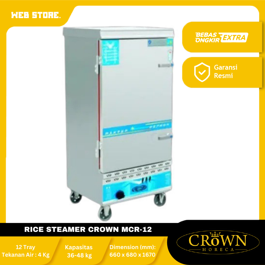 Jual Rice Steamer CROWN MCR-12 / Mesin Penanak Nasi / Mesin Pengukus / MCR-12 CROWN | Shopee ...