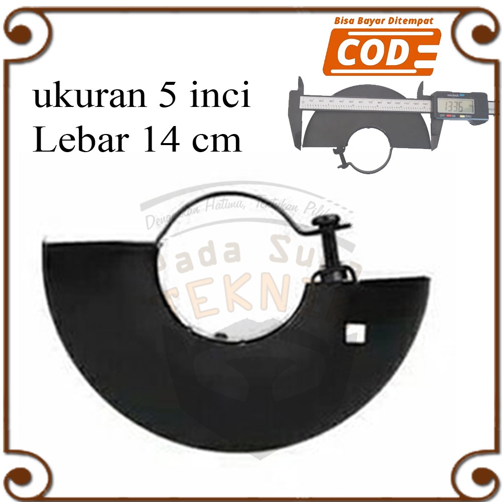 Jual Cover Gerinda 5 inch pelindung debu plat tebal pengaman mesin ...
