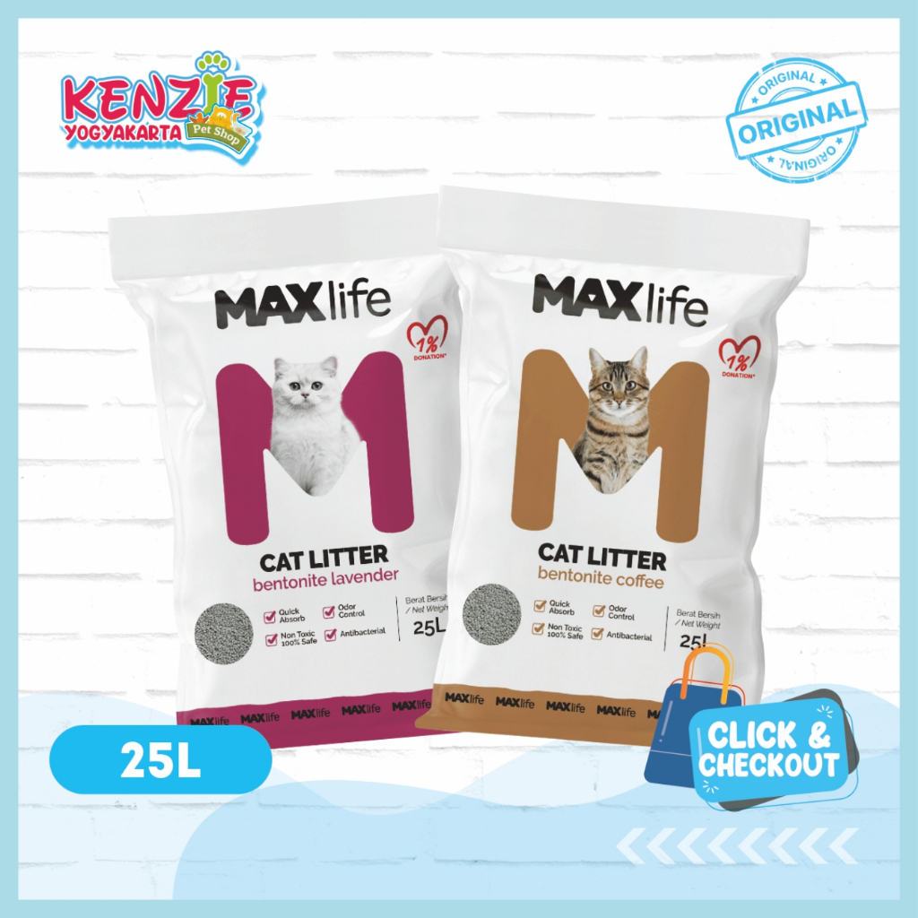 Jual PASIR KUCING MAXLIFE 25 LITER | Shopee Indonesia