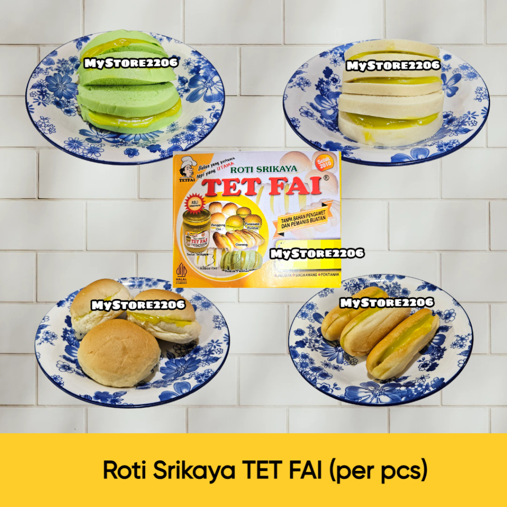 Jual Roti Srikaya TET FAI TETFAI (Kukus Ori, Kukus Pandan, Goreng ...