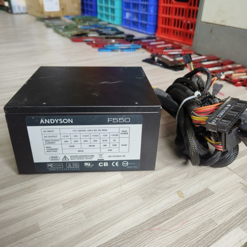 Jual PSU GAMING ANDYSON 550W PURE POWER SUPPLY | Shopee Indonesia