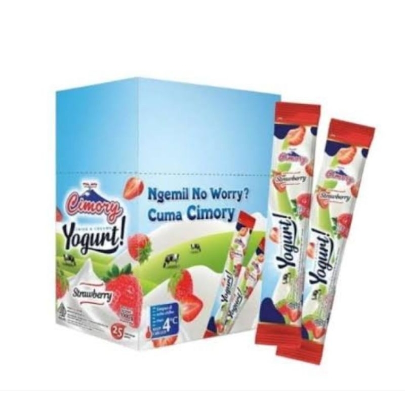 Jual CIMORY YOGURT STICK STRAWBERRY BOX (40gr x 25Pcs) | Shopee Indonesia
