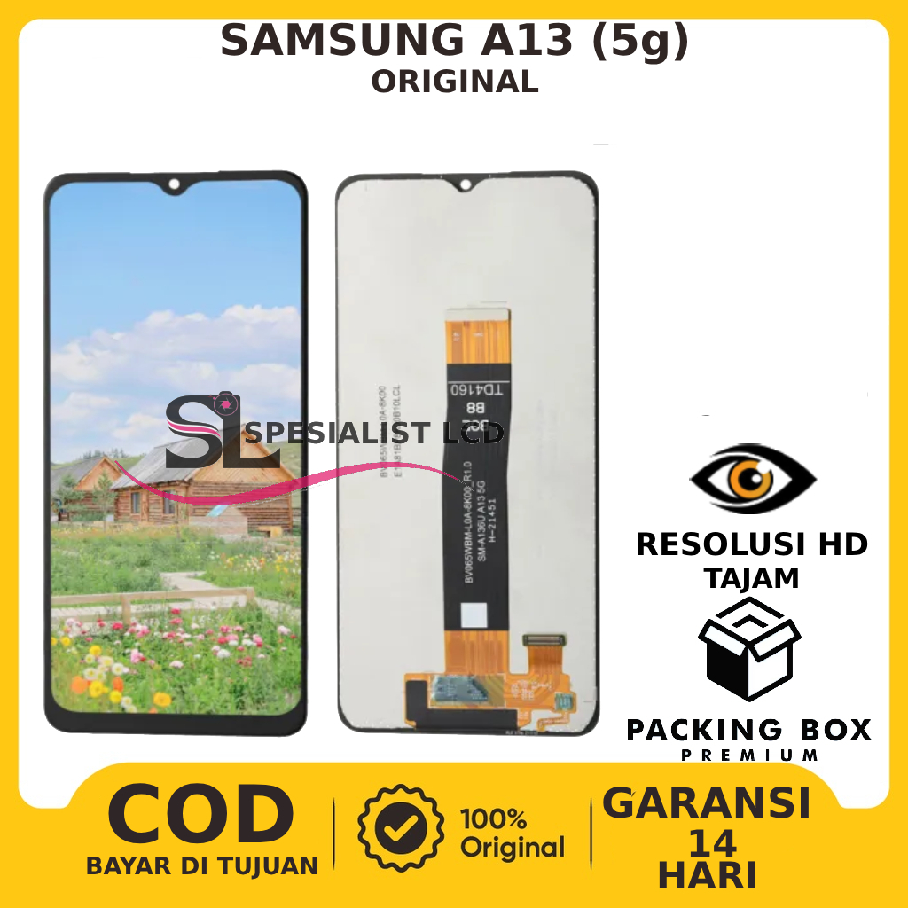 Jual LCD SAMSUNG A13 5G ORIGINAL FULLSET TOUCHSCREEN GARANSI | Shopee Indonesia