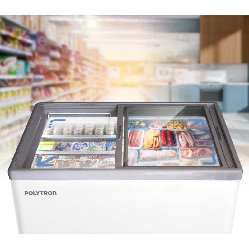 Jual Polytron PCF229 Freezer Box, Chest Freezer Tutup Kaca Kapasitas ...
