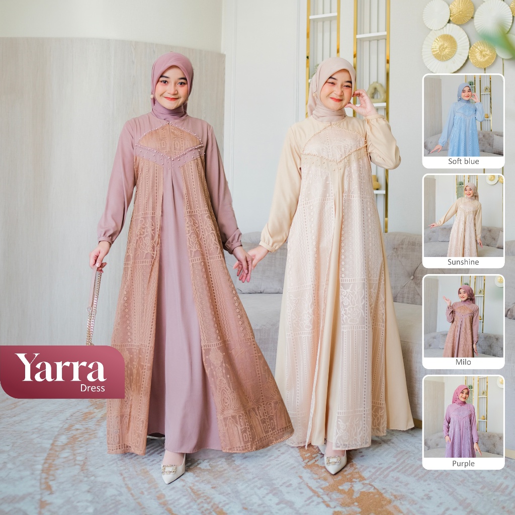 Jual Yarra Gamis Payet Couple Premium Exclusive Series (GAMIS SAJA ...