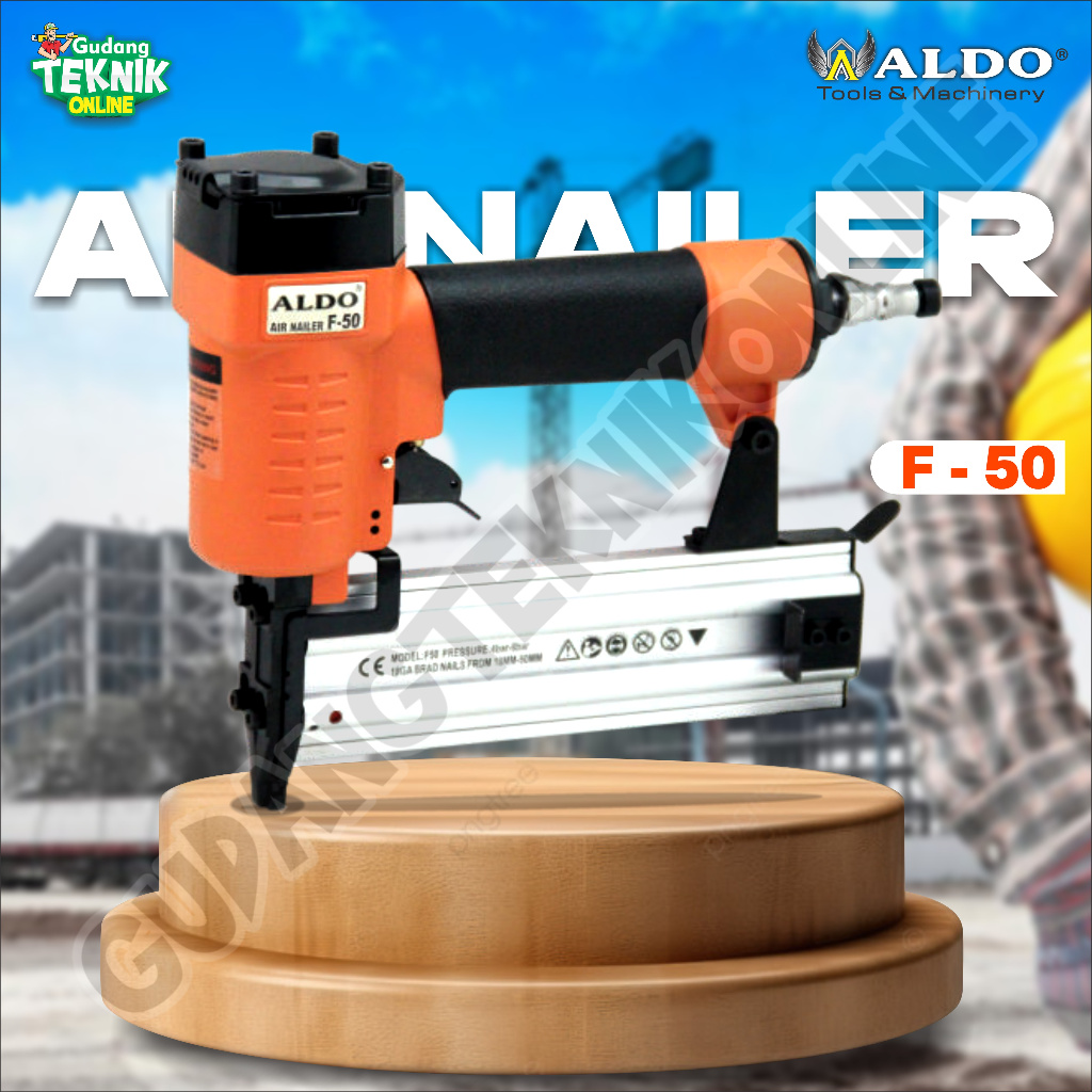 Jual MESIN PAKU TEMBAK ANGIN F50 ALDO / Air Nailer Norita Paku Lurus F ...