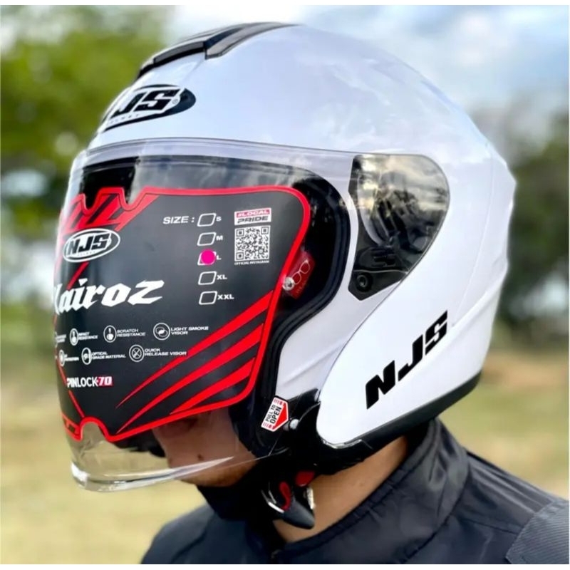 Jual Helm NJS KAIROZ SOLID HELM HALF FACE SNI ORIGINAL NJS | Shopee ...