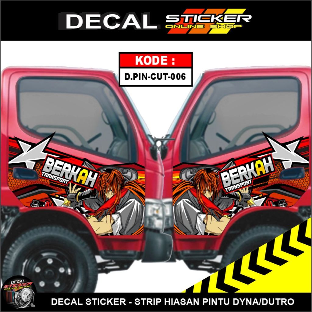 Jual STIKER MOBIL TRUCK DUTRO DYNA DECAL STICKER TRUK PINTU KANAN KIRI ...