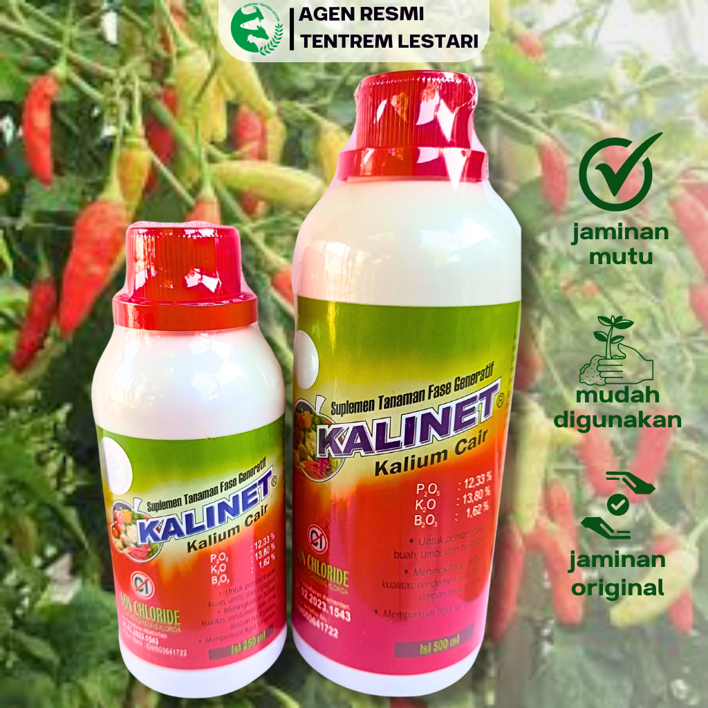 Jual Kalinet 1 Liter Pupuk Kalium Cair Pembuahan Generatif Tanaman ...