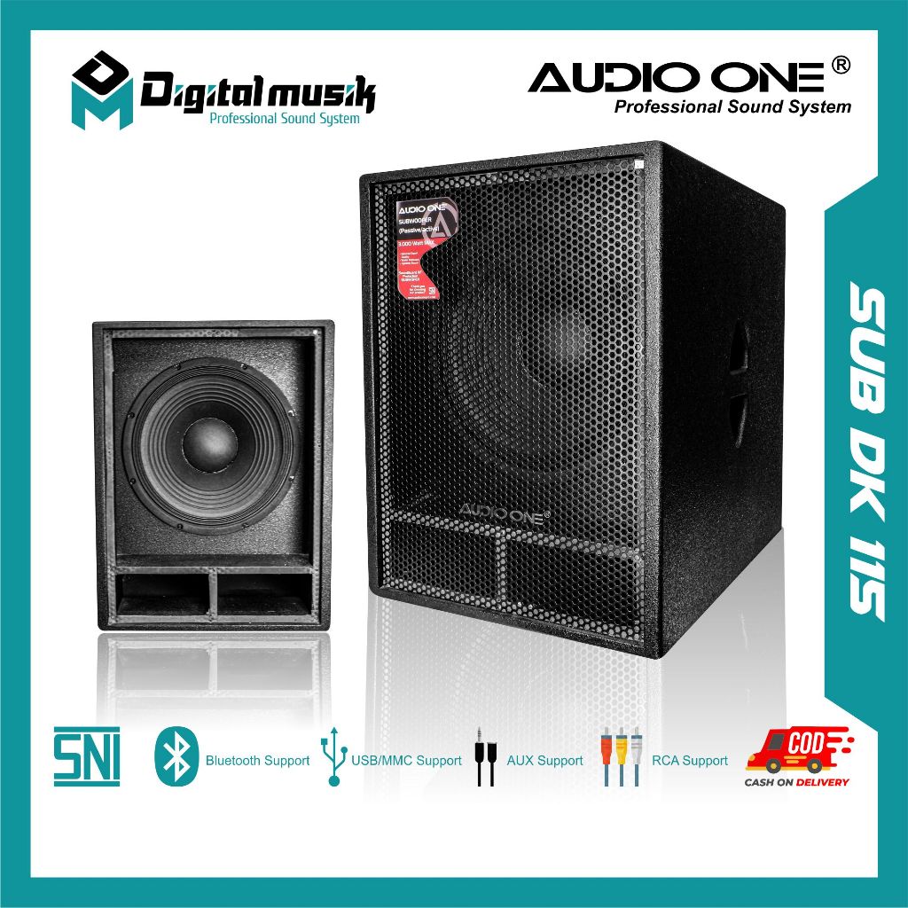 Jual AUDIO ONE Subwoofer Aktif Pasif 15 Inch Tipe DK-115 Subwoofer ...