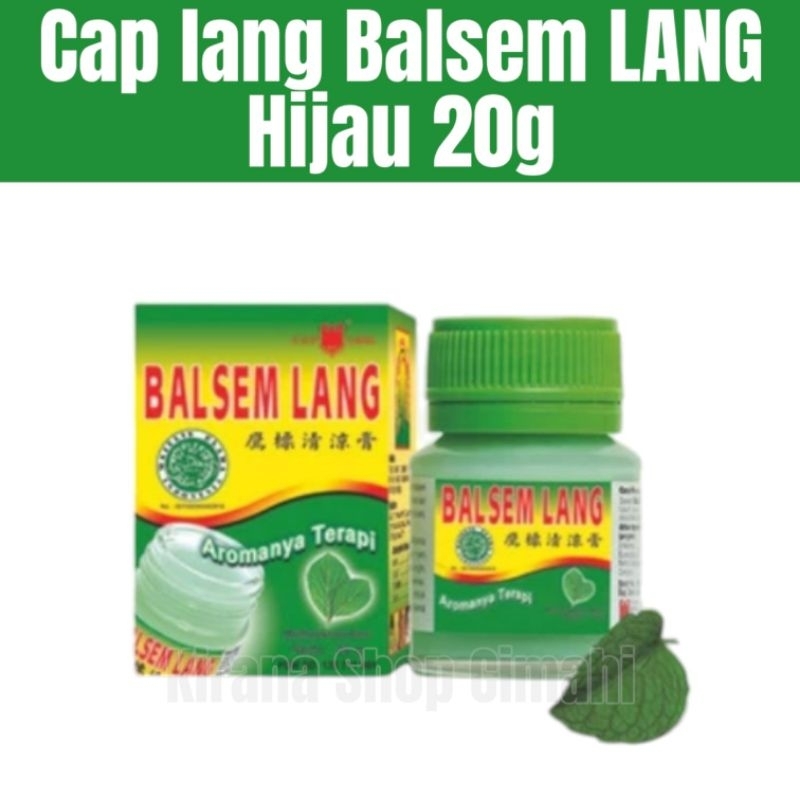 Jual CAP LANG BALSEM LANG HIJAU 20g 1 PCS | Shopee Indonesia